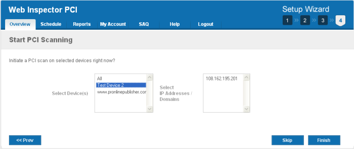 Running Your PCI Scan, PCI Scanning, Malware Scanner | Comodo Web Inspector